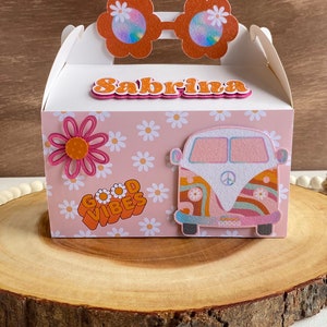 Groovy Favor Box, Birtbhay Party, Party Hippie, Retro Van, Groovy Boxes ...