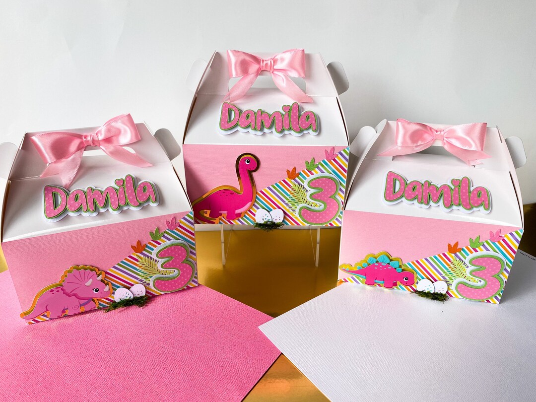 Dinosaur Favor Box, Dinosaur Themed Party, Dinosaur Birthday, Dinosaur ...
