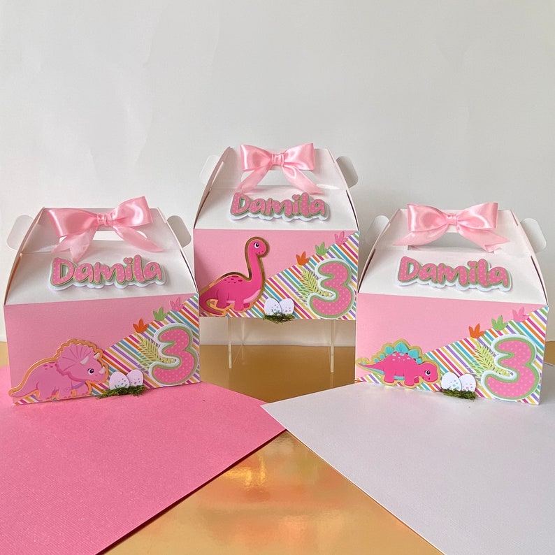 Dinosaur Favor Box, Dinosaur Themed Party, Dinosaur Birthday, Dinosaur ...