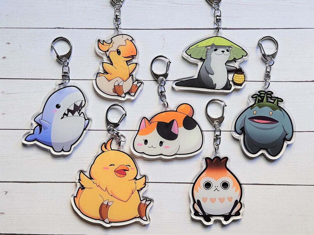 XIV Pet Minions Acrylic Keychains - Etsy