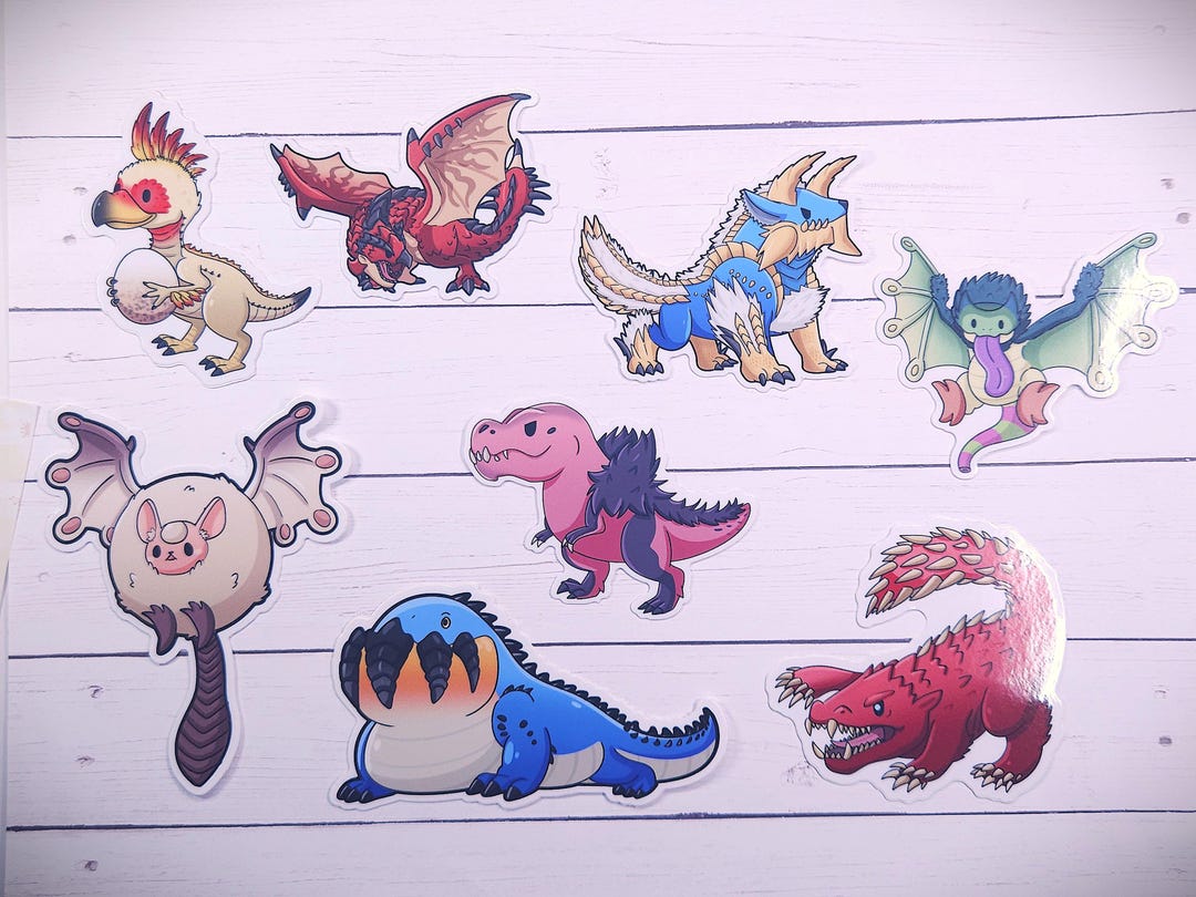 Monhun Stickers- Monster Sticker Hunter - Etsy