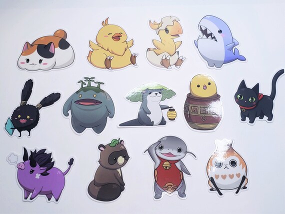 FFXIV Pet Minion Stickers - Etsy