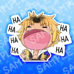 Tidus Laughing Meme Sticker - Etsy
