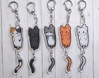 Cute Cat Acrylic Keychains!! - Etsy