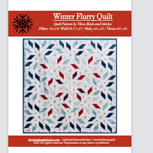 Winter Flurry Quilt Pattern - Etsy