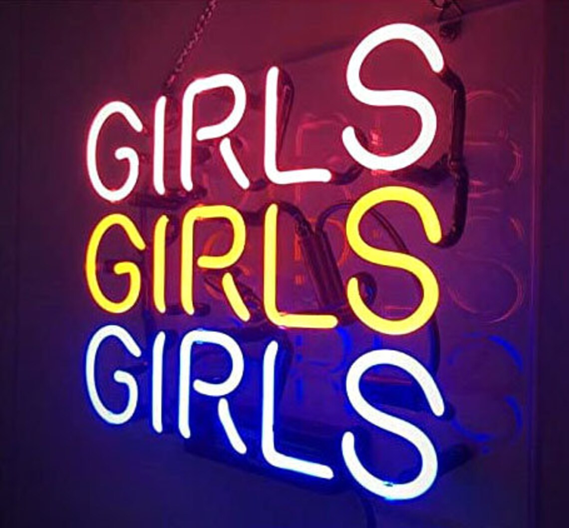 Led Neon Sign Girls Neon Led Sign Girls Neon Wall Light | Etsy