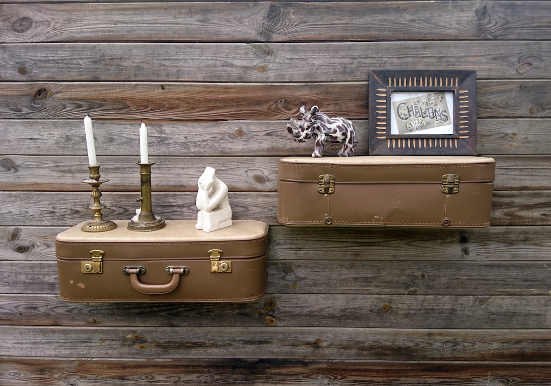 Wall Shelf 'suitcase' Vintage Suitcase Retro Shelf - Etsy