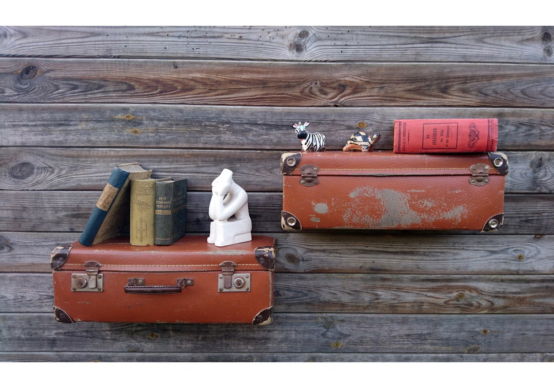 Wall 'suitcase' Shelf Vintage Suitcase Retro Shelf - Etsy