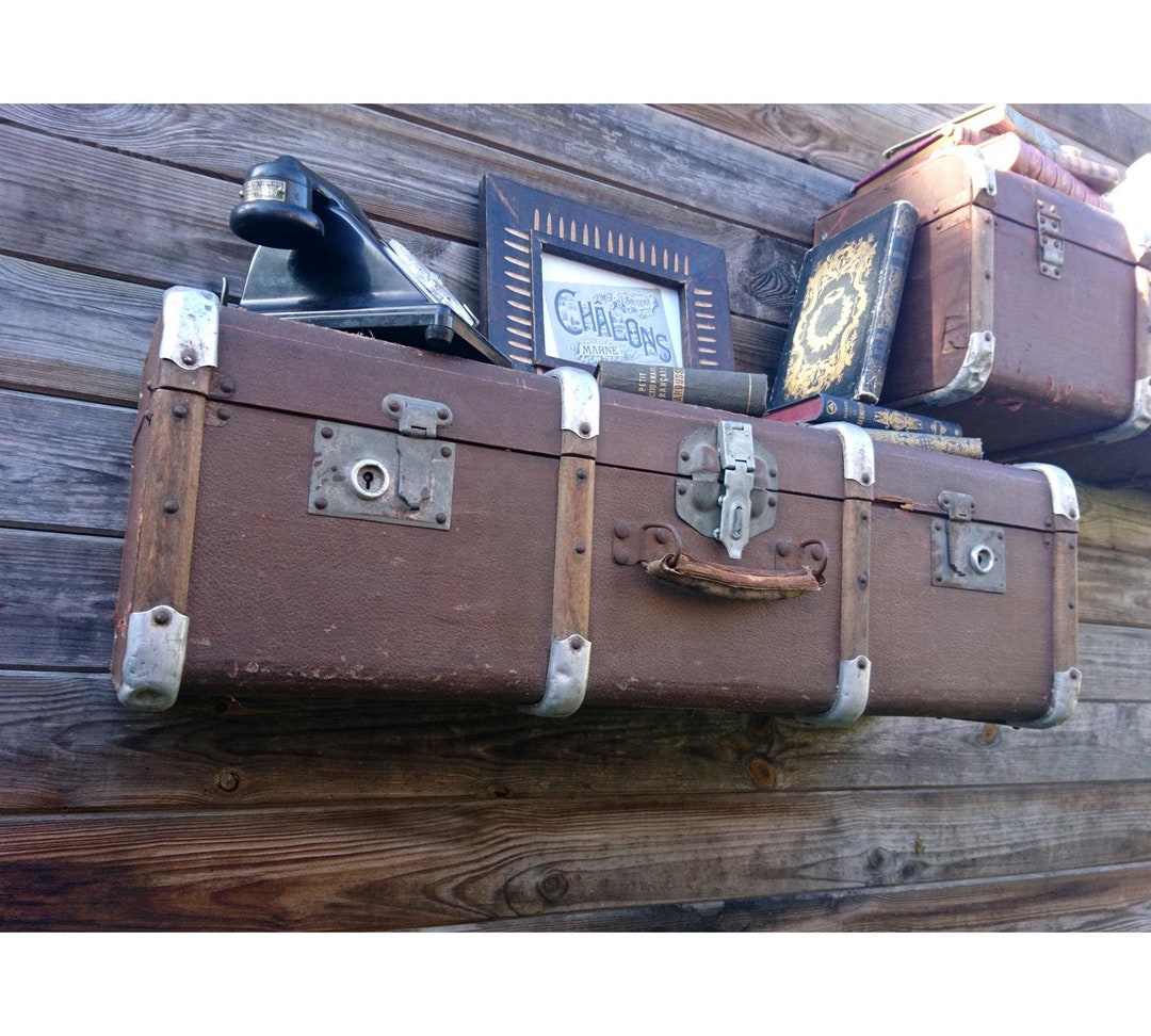 Wall-mounted 'suitcase' Shelf - Vintage Suitcase - Retro Shelf - Etsy