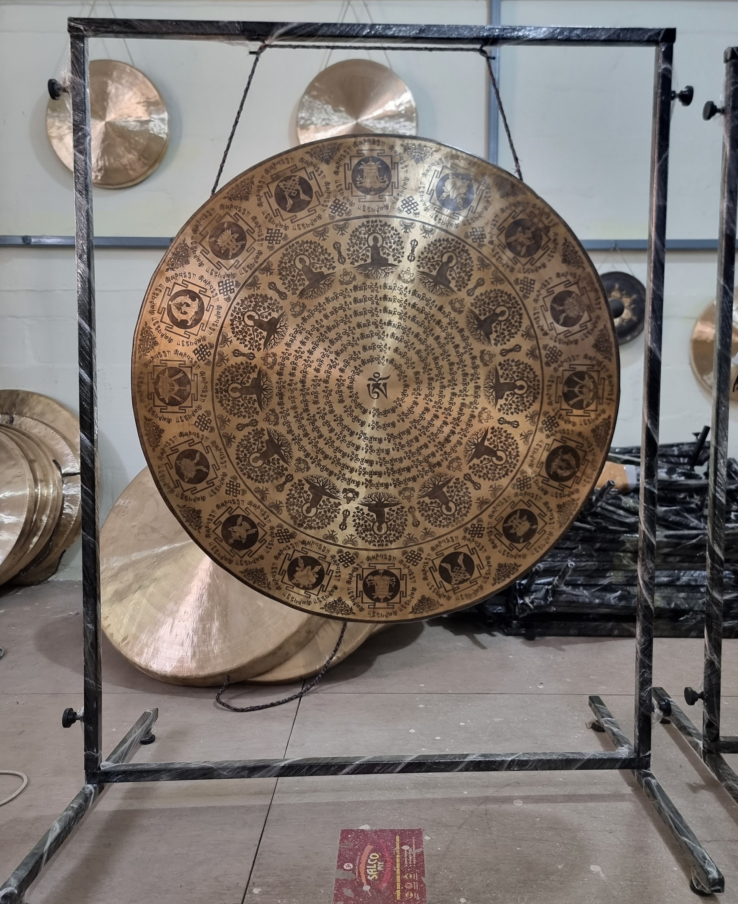 Large Size Master Healing Handmade Tibetan Gong- Professional Sound ...