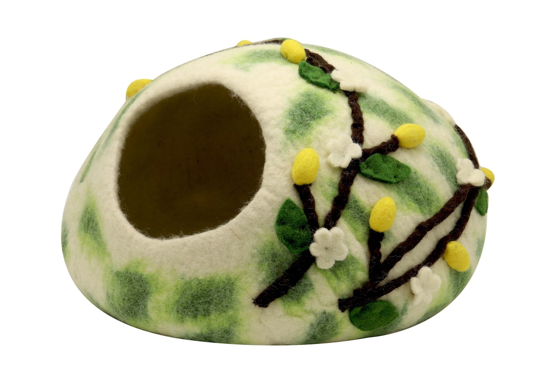 Himalayan Felt Cat House - Cat Loving Home - Wool - Eco Friendly Cozy ...