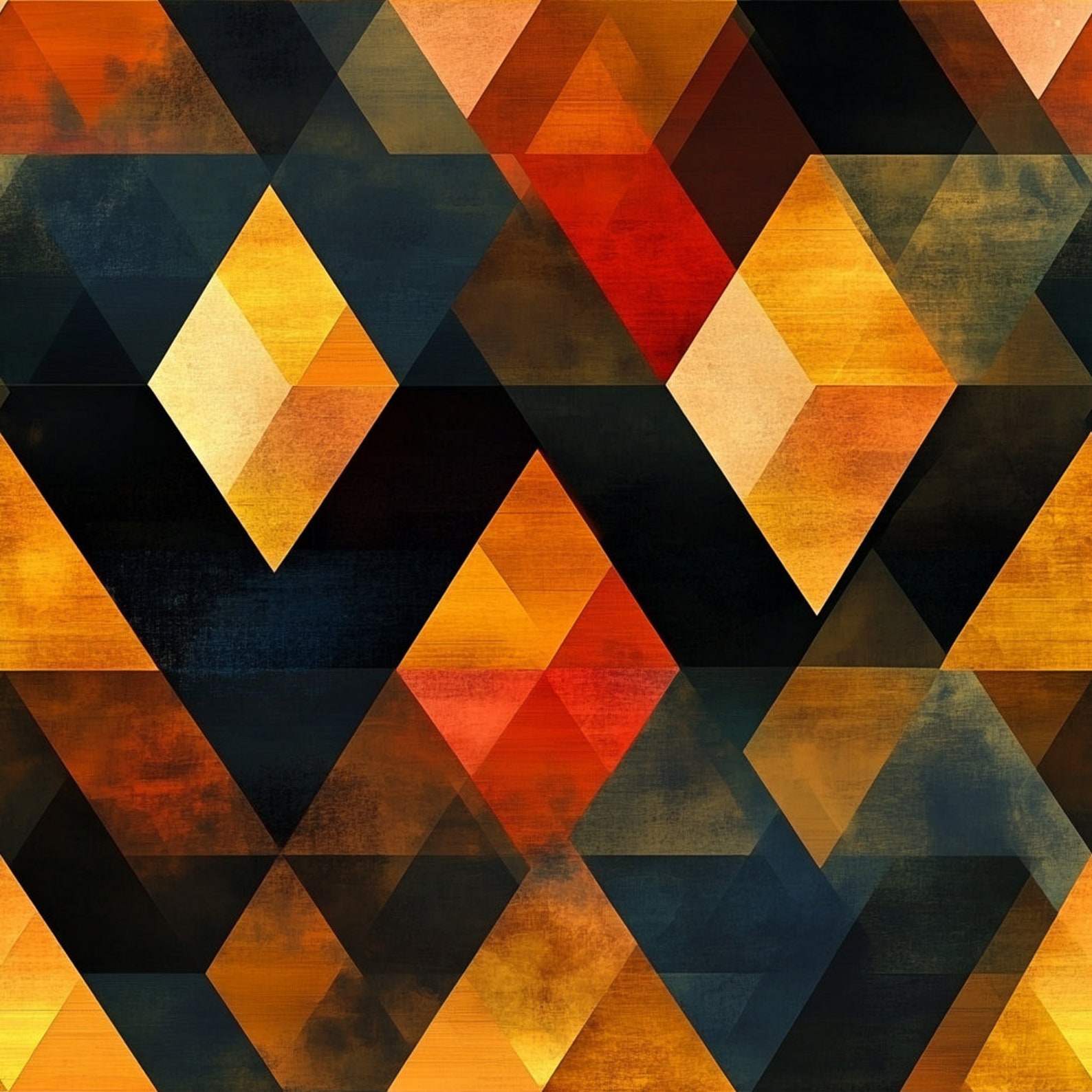 Geometric Triangles Digital Papers - Scrapbook Papers - Seamless ...