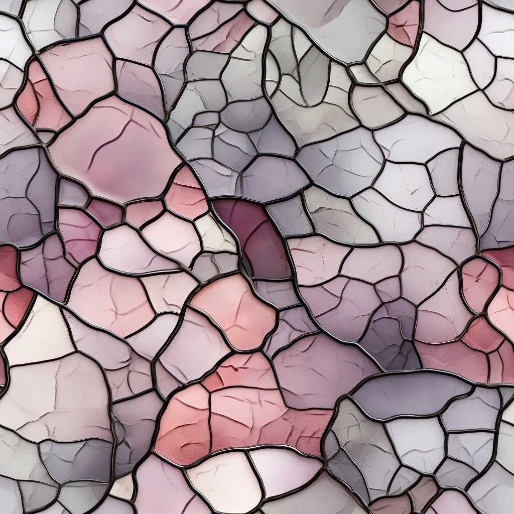 Stained Glass Mosaic Digital Papers Seamless Paper Stained Glass ...