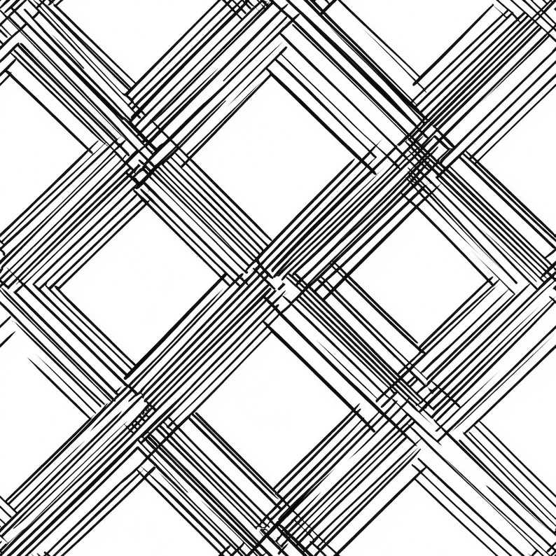 Geometric Lines Digital Papers - Scrapbook Papers - Seamless Pattern ...