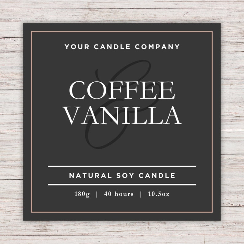 Editable Elegant Luxury Candle Label Templates - Candle Label Design ...