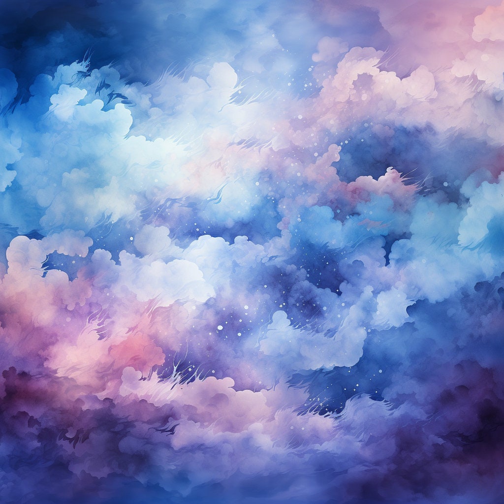 Watercolor Digital Papers - Rainbow Gradients - Scrapbook Paper - Water ...