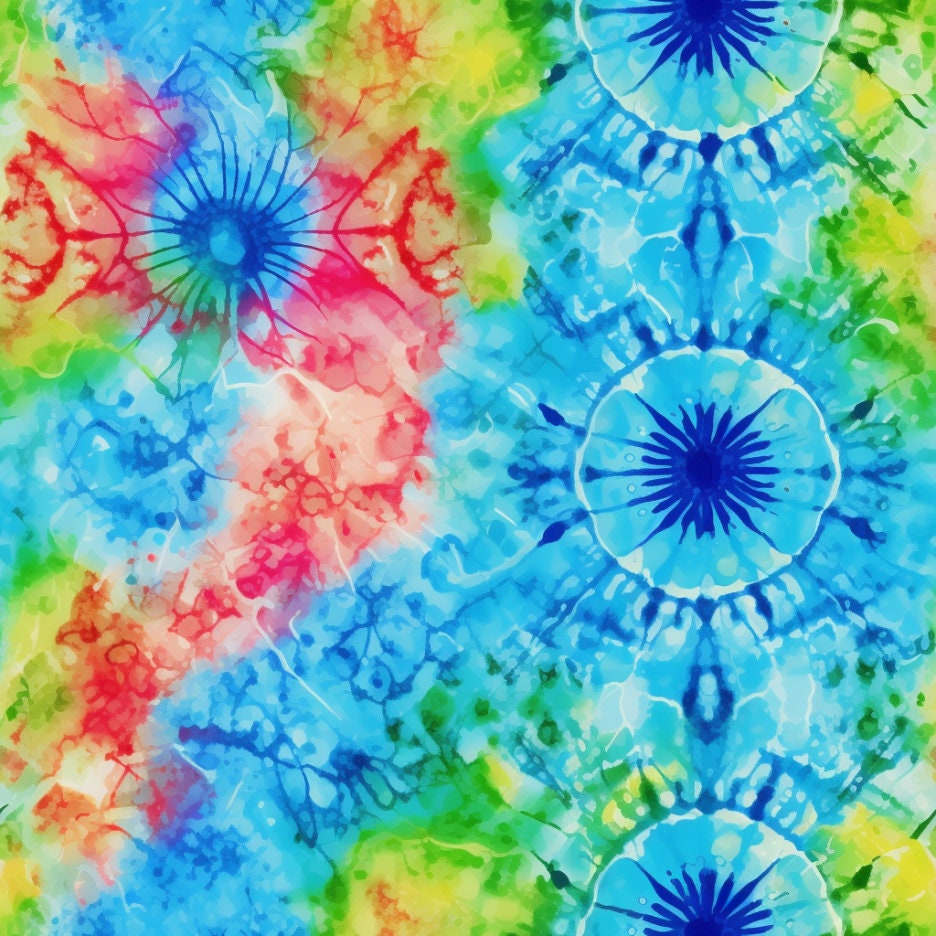 Tie Dye Digital Papers Vol 1 - Scrapbook Paper - Seamless - Digital ...