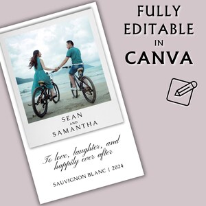 Vintage Snapshot - Minimalist Photo Wine Label Template - Canva ...