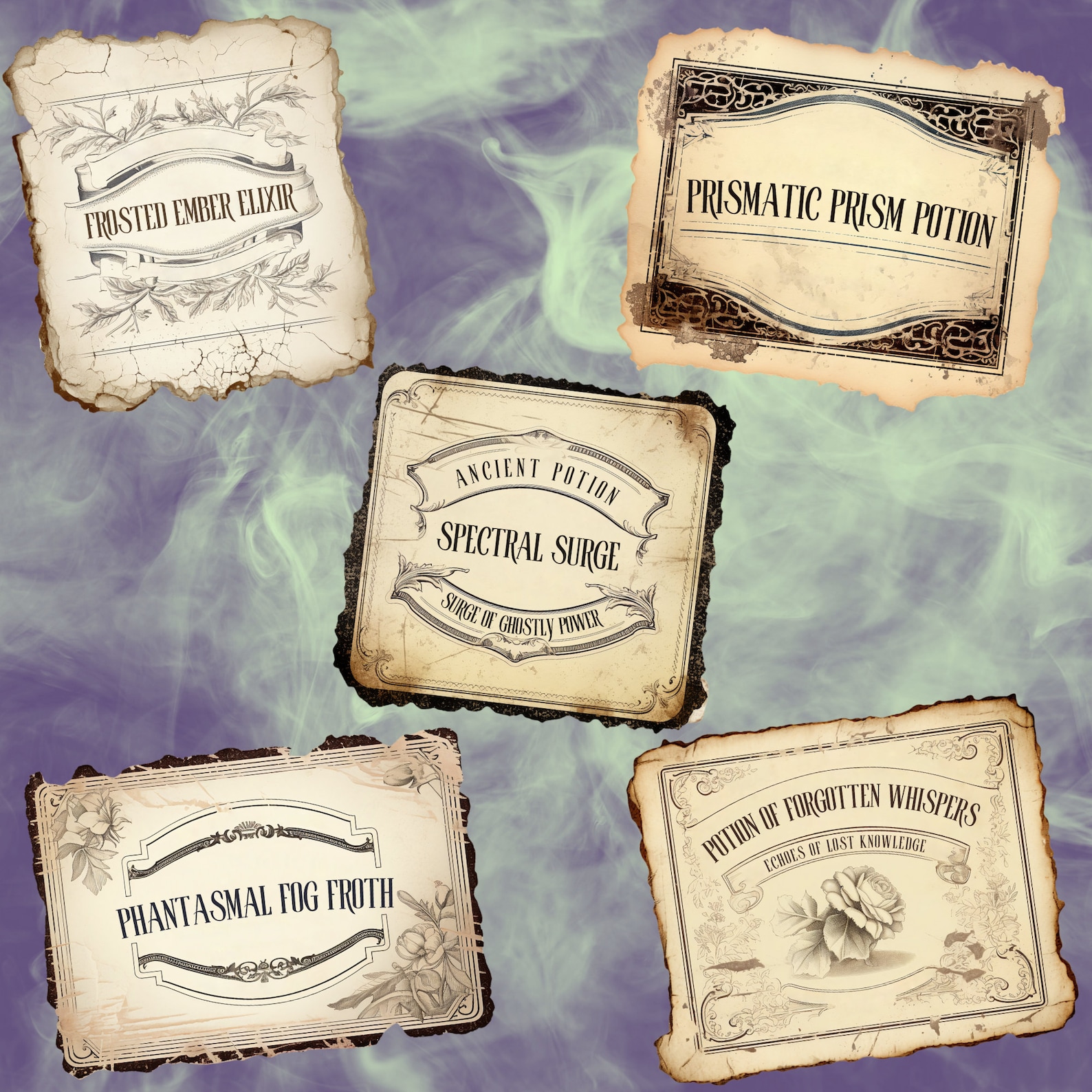 Editable Tattered Apothecary Labels - Printable Apothecary Bottle ...