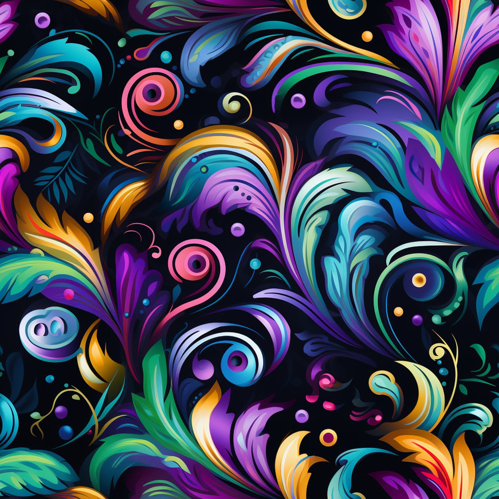 Mardi Gras Digital Papers - Scrapbook Paper - Seamless - Digital ...