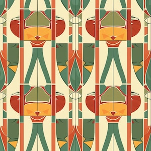 Art Deco Digital Papers - Scrapbook Papers - Seamless Patterns ...