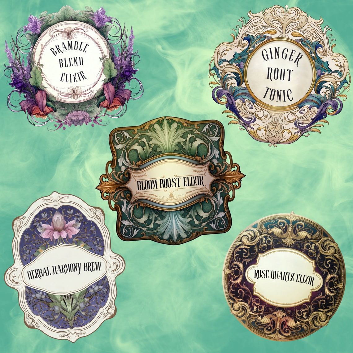 Editable Botanical Apothecary Labels - Printable Apothecary Bottle ...