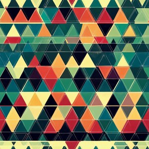 Geometric Triangles Digital Papers - Scrapbook Papers - Seamless ...