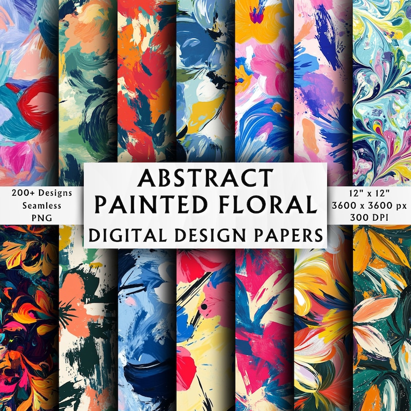 Hand Painted Papers - Etsy