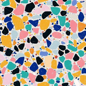 Terrazzo Digital Papers - Scrapbook Papers - Seamless Patterns ...