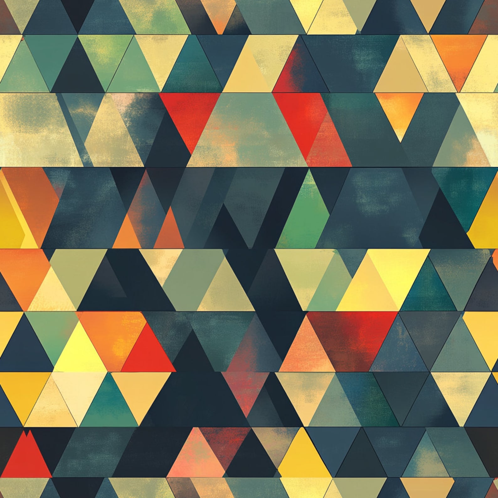 Geometric Triangles Digital Papers - Scrapbook Papers - Seamless ...