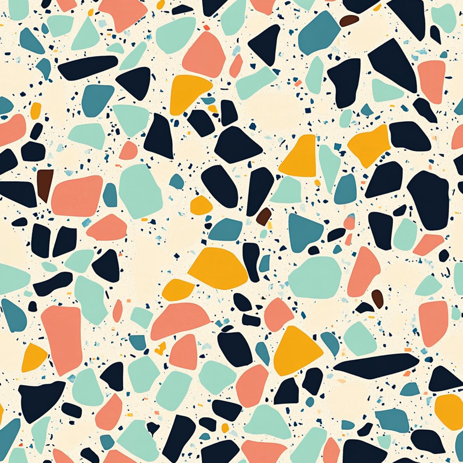 Terrazzo Digital Papers - Scrapbook Papers - Seamless Patterns ...