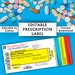 Editable Prescription Label Template - Printable Editable Horizontal RX ...