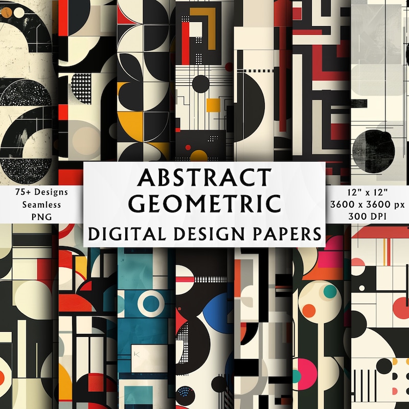 Abstract Geometric - Etsy