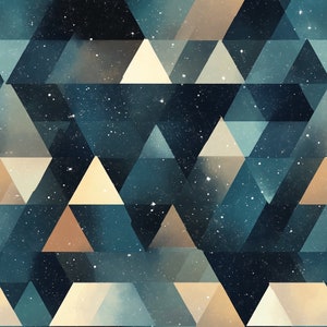 Geometric Triangles Digital Papers - Scrapbook Papers - Seamless ...