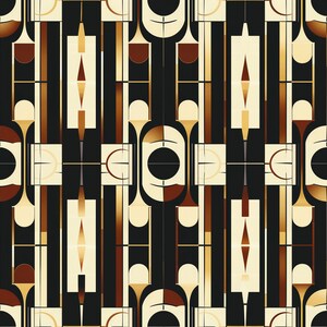 Art Deco Digital Papers - Scrapbook Papers - Seamless Patterns ...