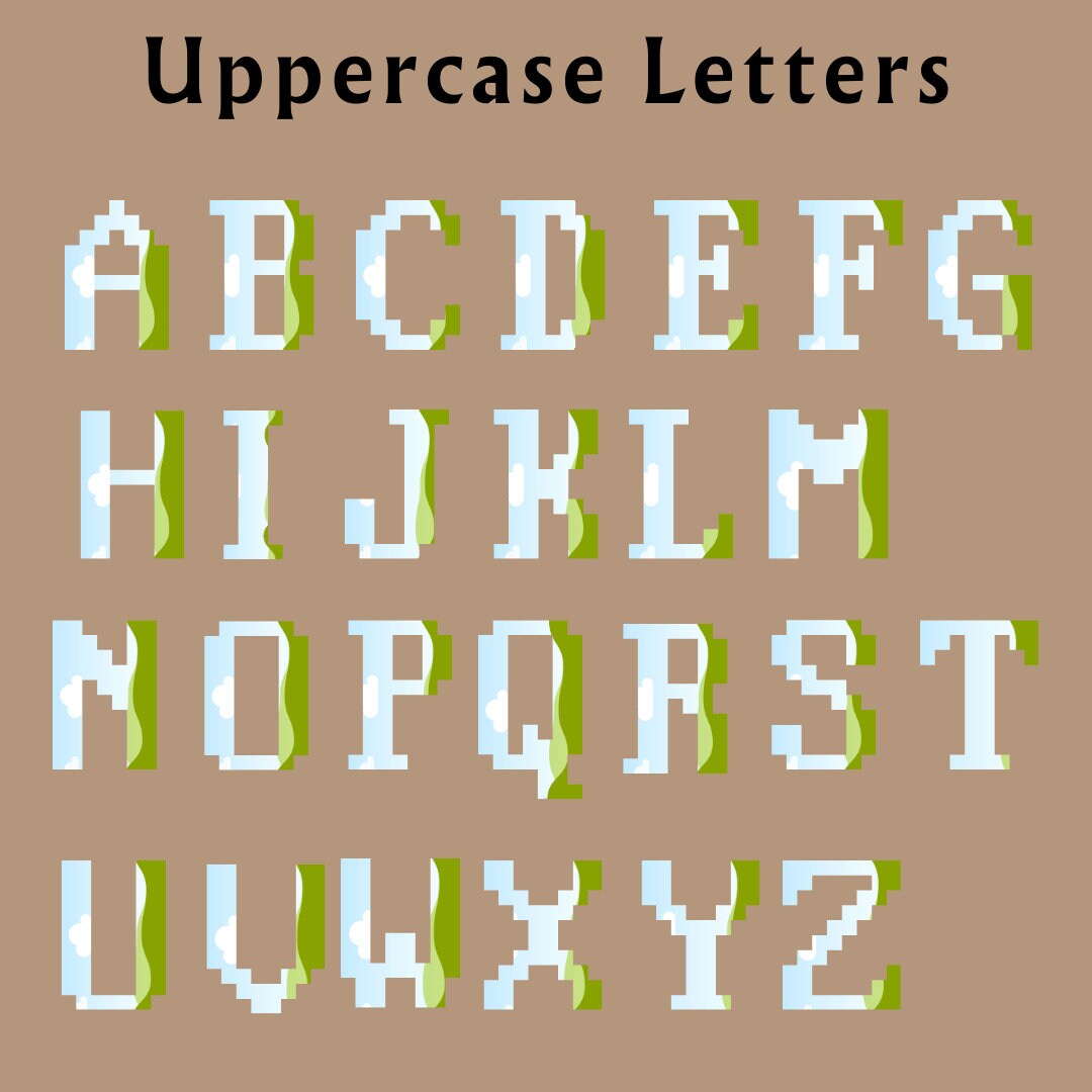 Retro Computer Terminal Letters Canva Frames - Canva Frame Letters ...