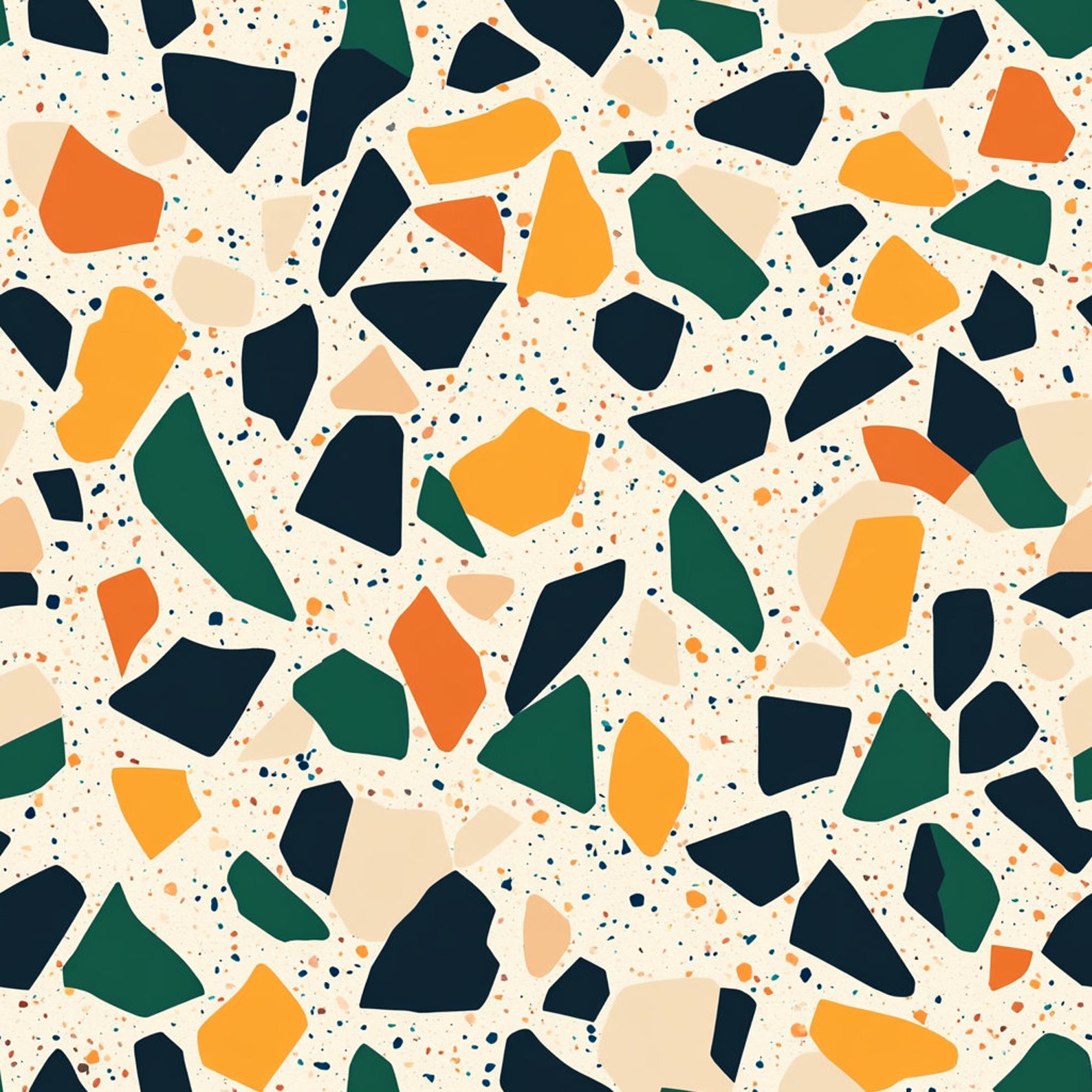 Terrazzo Digital Papers - Scrapbook Papers - Seamless Patterns ...
