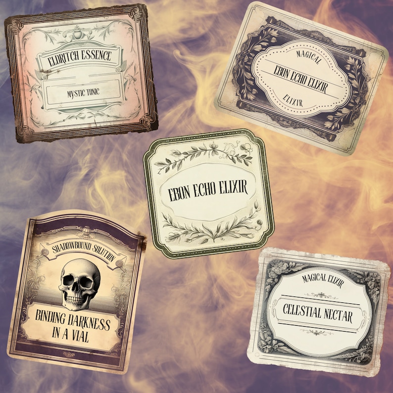Editable Distressed Apothecary Labels Printable Apothecary Bottle ...