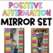 Positive Affirmation Mirror Set | Digital Download - Etsy