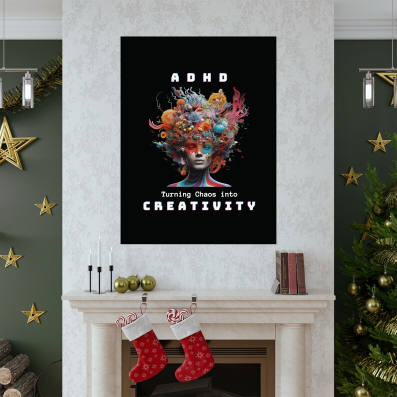 ADHD Creativity Poster: Abstract Neurodiversity Art Print - Etsy