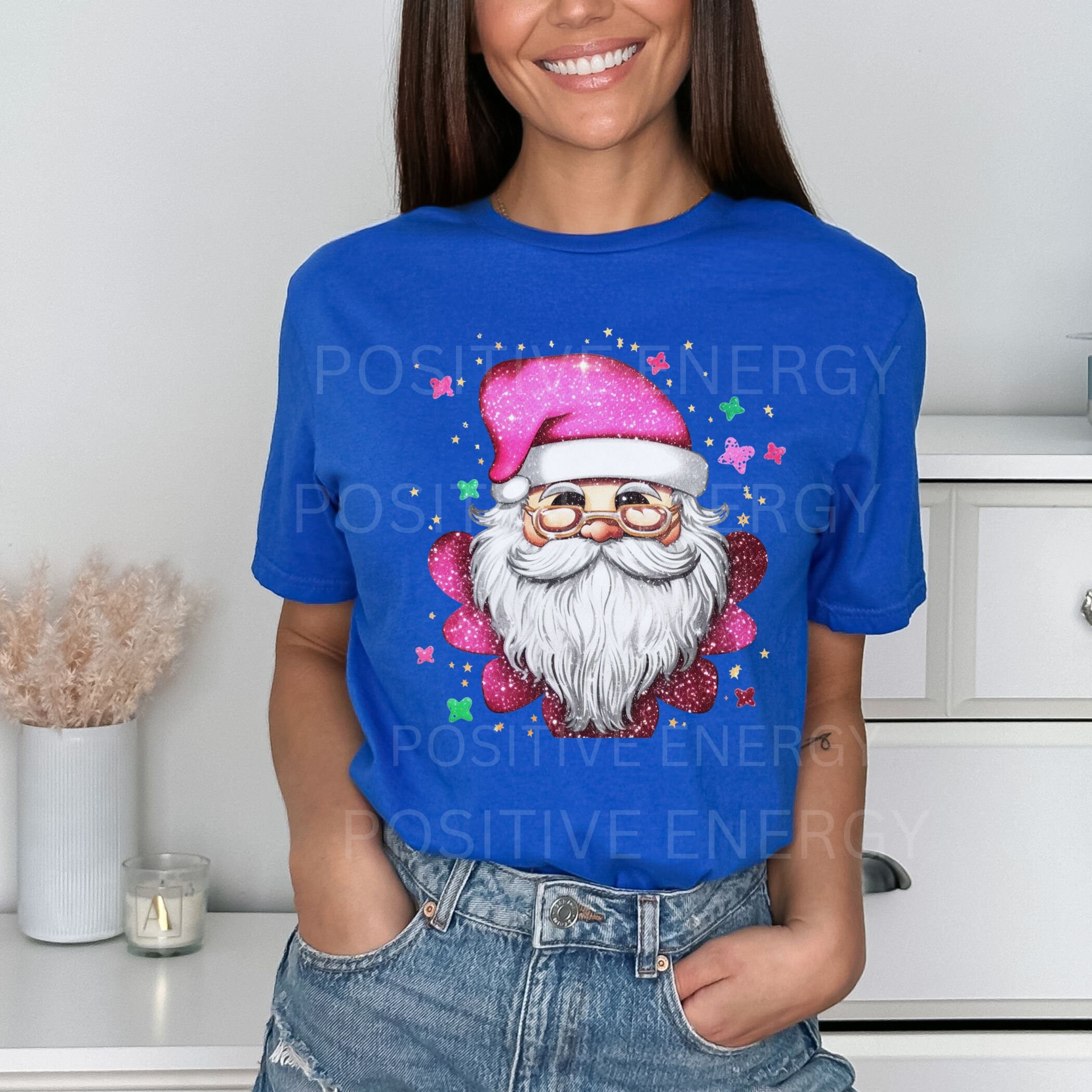 Santa PNG BUNDLE Christmas Cute Pink Santa Claus 10 Shirt Digital ...