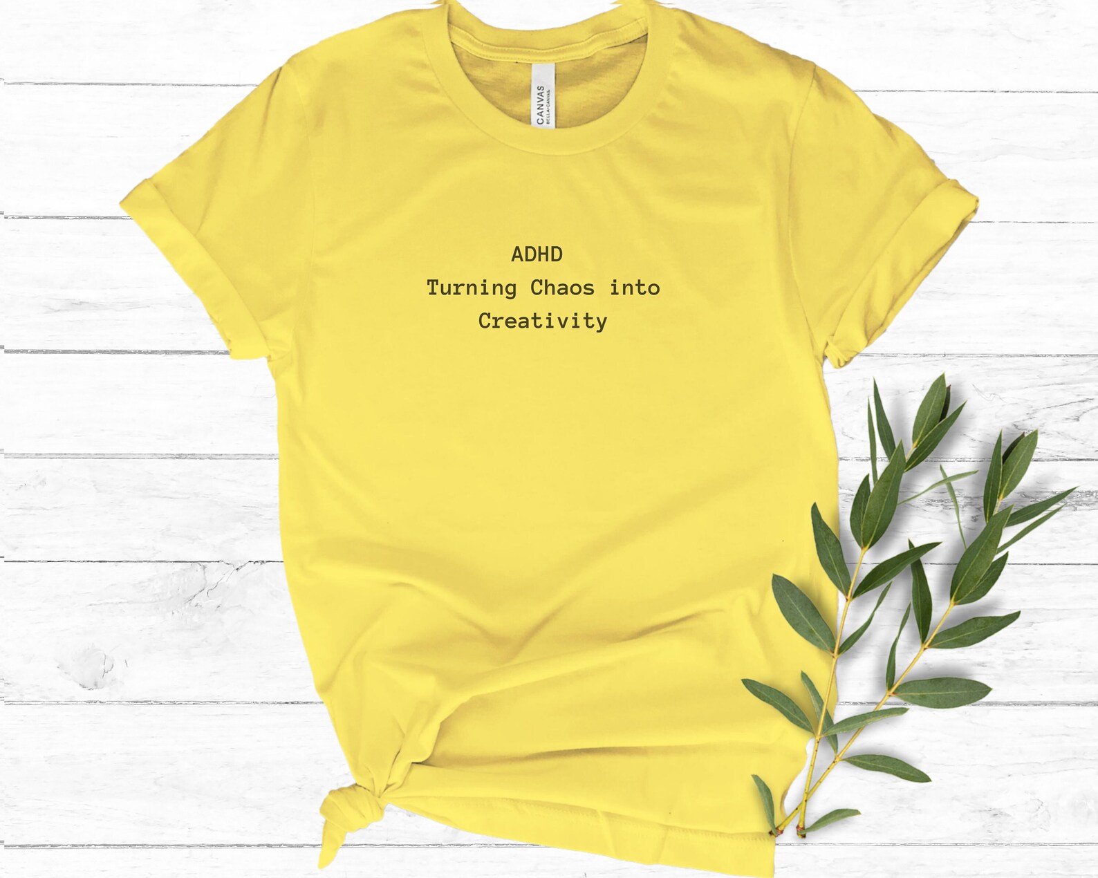 ADHD Shirt Adult Adhd Made by an Adhder Bella Canvas 3001 Shirt Adhd ...