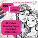 100 Printable Coloring Pages for Kids BUNDLE + BIG BONUS - Etsy