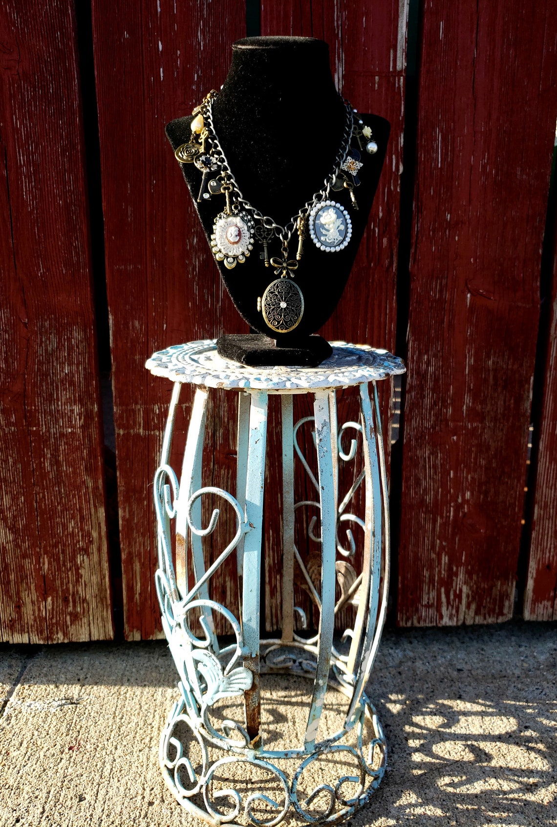 Handmade Key Locket Charm Necklace - Etsy New Zealand