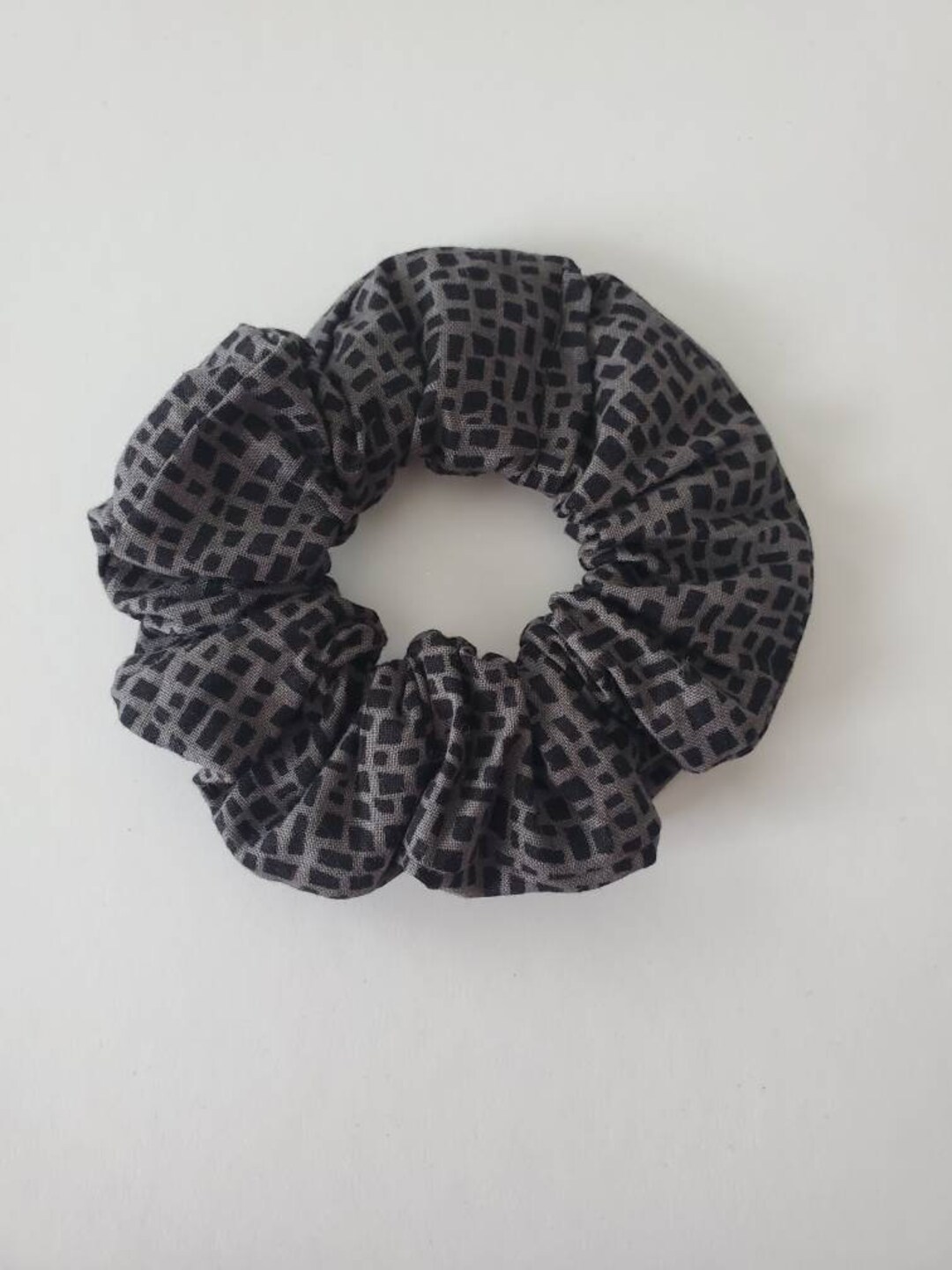 Black Printed Scrunchie - Etsy