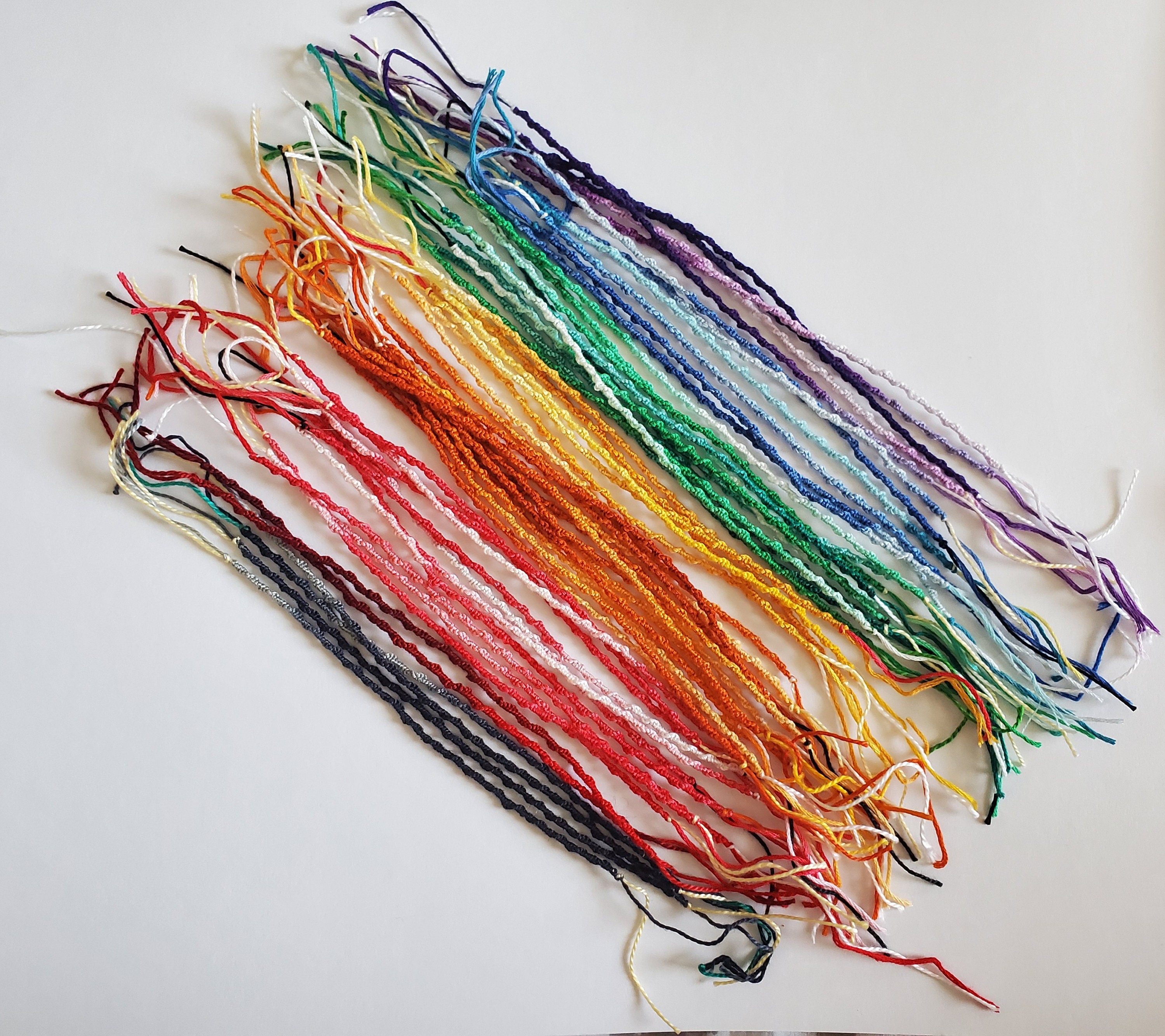 Ombre Spiral String Friendship Bracelet - Etsy