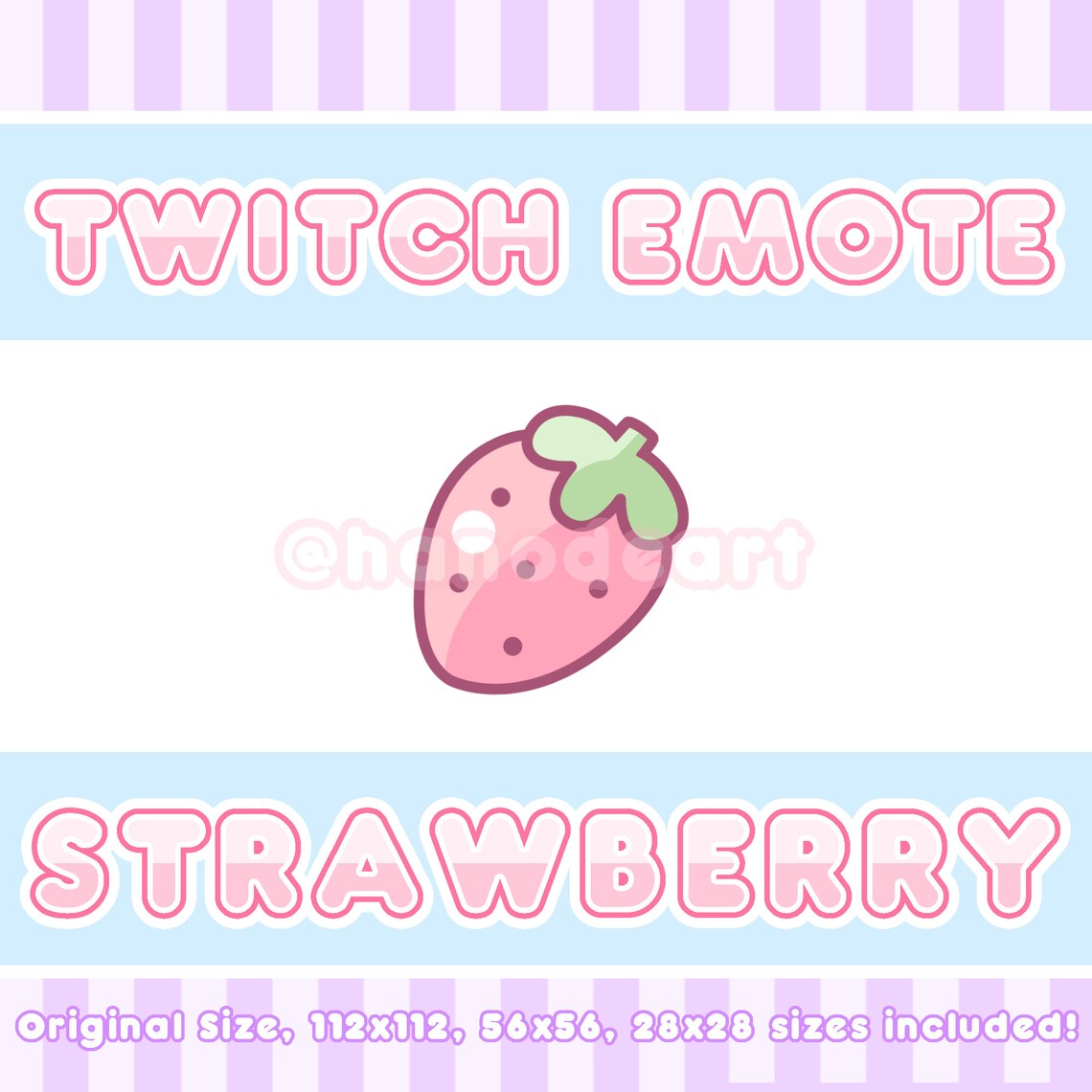 Strawberry Emote (twitch, Discord, Stream) - Etsy