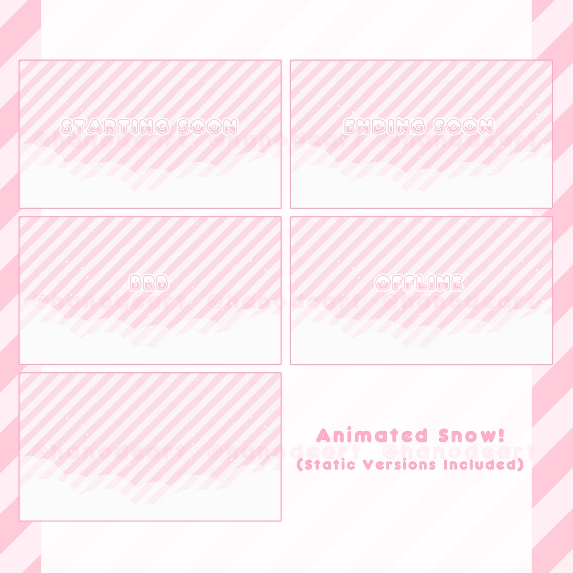 Peppermint Theme Full Twitch Package animated - Etsy