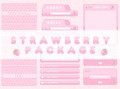 Strawberry Milk Full Twitch Package animated - Etsy Canada