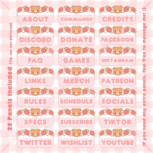 Strawbearry Full Twitch Package animated - Etsy Canada